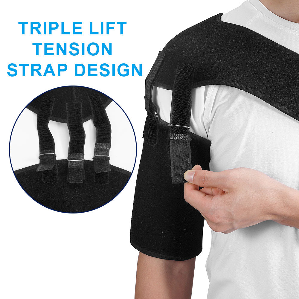 Rotator Cuff Brace with Multiple Fixed Straps Provide Compression-Fivali
