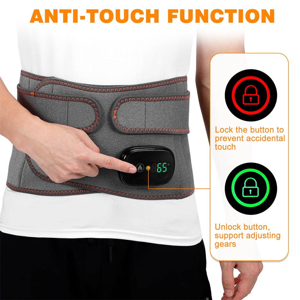 Lower Back Brace with Infrared Heating Provide Back Pain Relief - Fivali