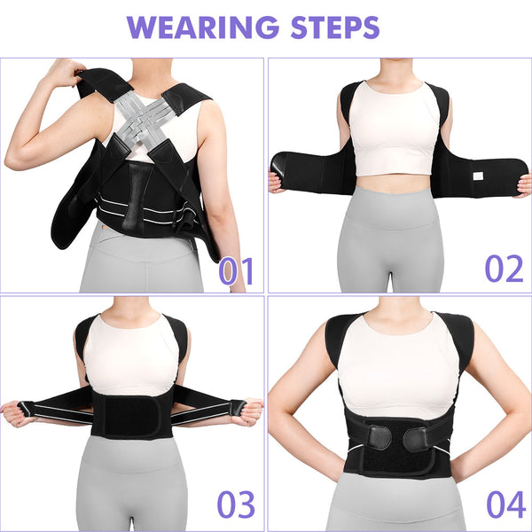 Full Back Brace for Back Straighten and Posture Correction – Fivali