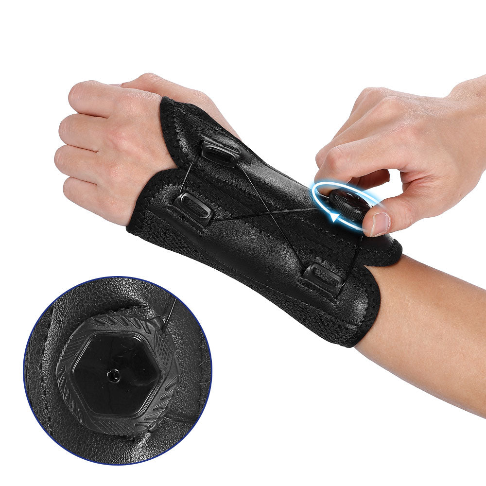 Wrist Brace for Sprain with Adjustable Fit Knob Immobilizing the Joint ...