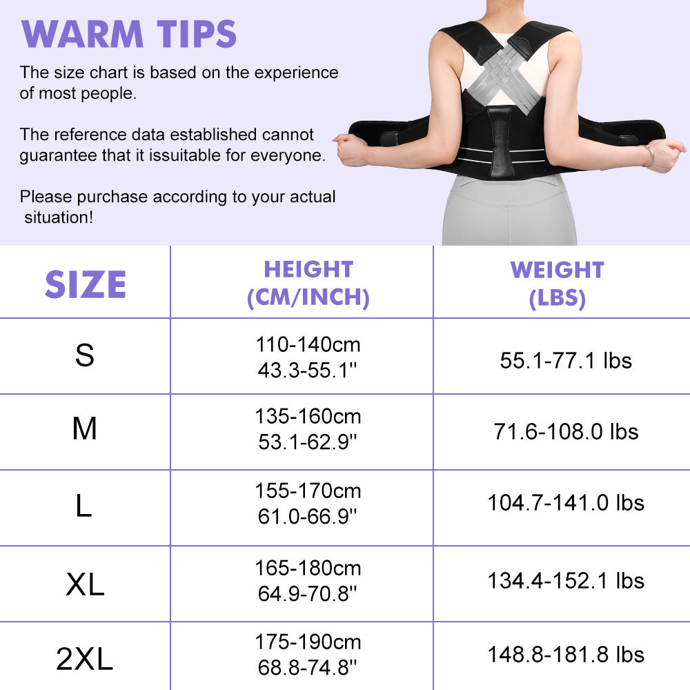 Full Back Brace for Back Straighten and Posture Correction – Fivali