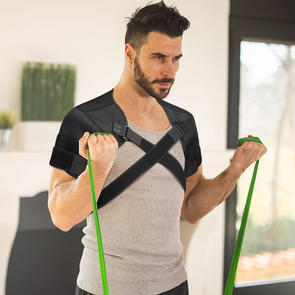 Compression Shoulder Brace for Fitness Breathable and Flexible-Fivali