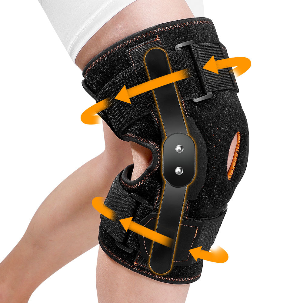 Hinged Knee Brace with Metal Support and Eva Pad - Fivali